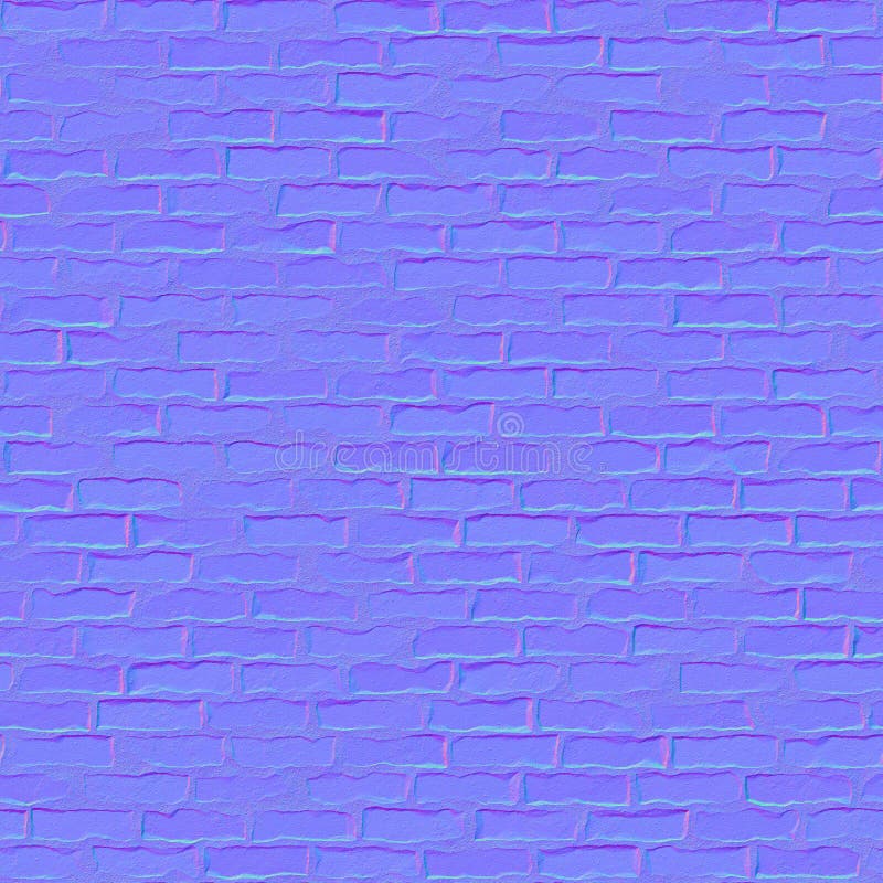 Normal Map Brick Wall Texture, Normal Mapping Stock Illustration ...