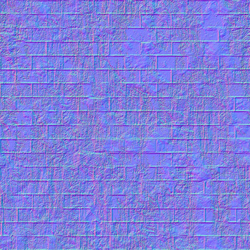 Normal Map Bricks Texture, Normal Mapping Stock Illustration ...