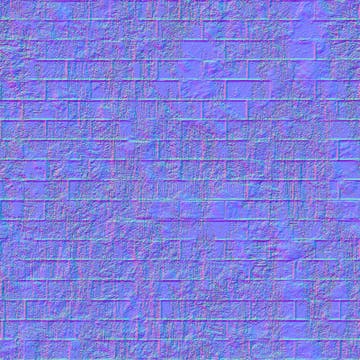 Normal Map Bricks Texture, Normal Mapping Stock Illustration ...