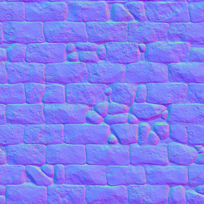 Normal Map Bricks Texture, Normal Mapping Stock Illustration - Illustration of pattern, wall ...