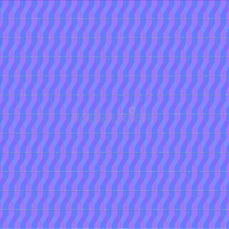 Normal Map Ceramic Roof Texture, Normal Mapping Stock Illustration ...