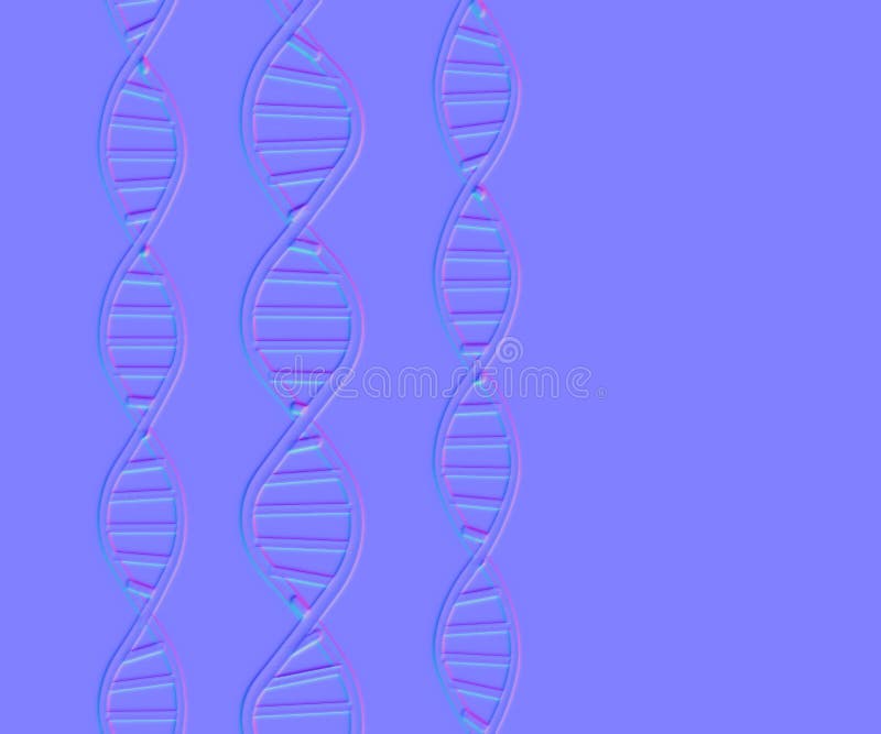 Normal Map of DNA Molecules Structure Stock Illustration - Illustration ...