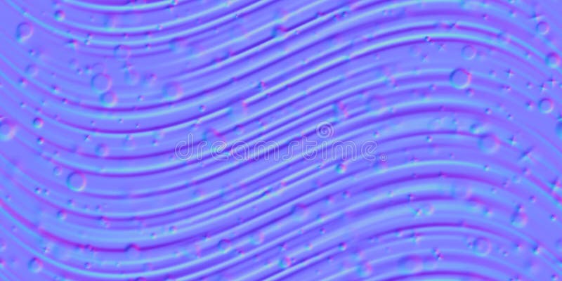 Normal Map Grunge Texture Seamless Pattern with Wavy Lines, Stars and ...