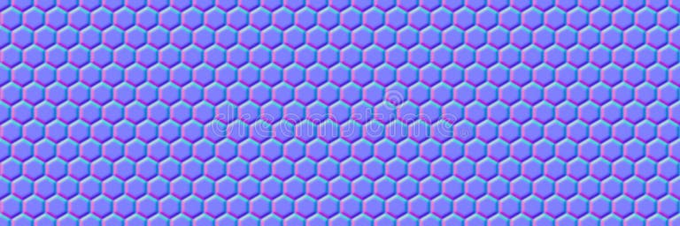 Normal Map of Honey Comb or Metal Grid Seamless Pattern Stock ...