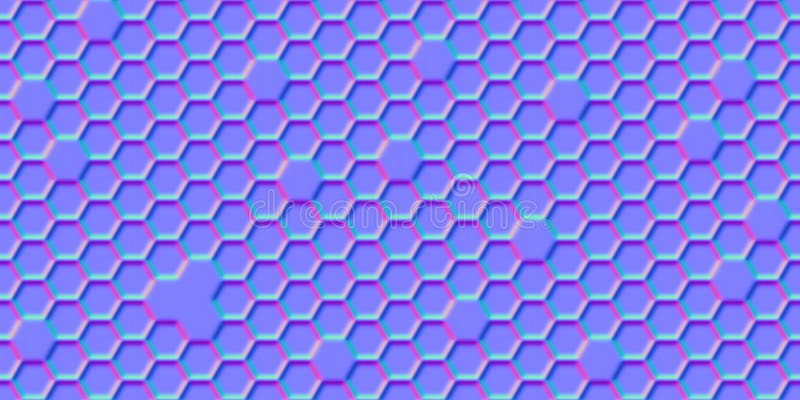 Normal Map Of Honeycomb With Hollows Simple Seamless Pattern Stock Illustration Illustration