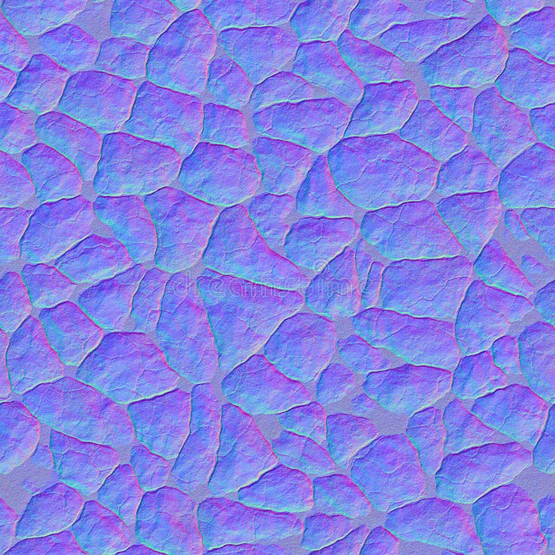 Normal Map Rock Tiles Texture, Normal Mapping Stock Illustration ...