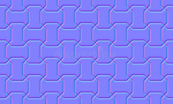 Normal Map Seamless Pattern of Pavement with Crossed Blocks Stock ...