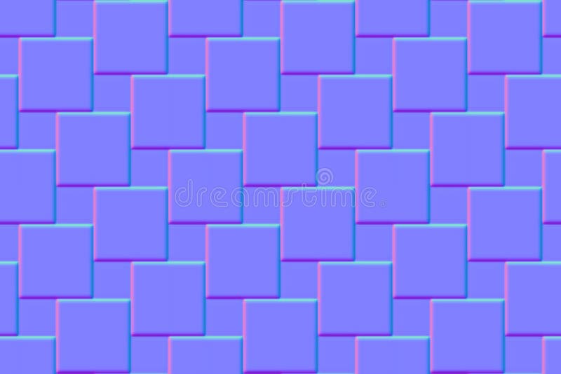 Normal Map of Pavement with Textured Cracked Old Bricks Stock ...