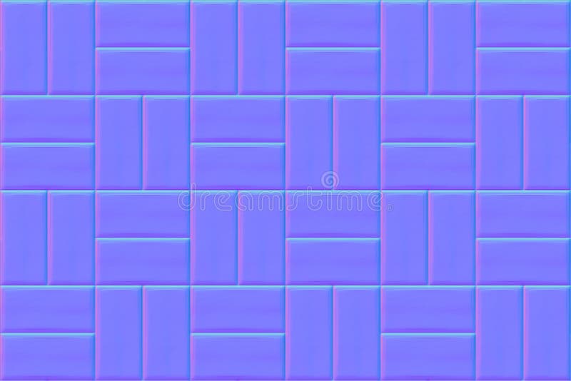 Normal Map Seamless Pattern of Subway Tile Stock Illustration ...