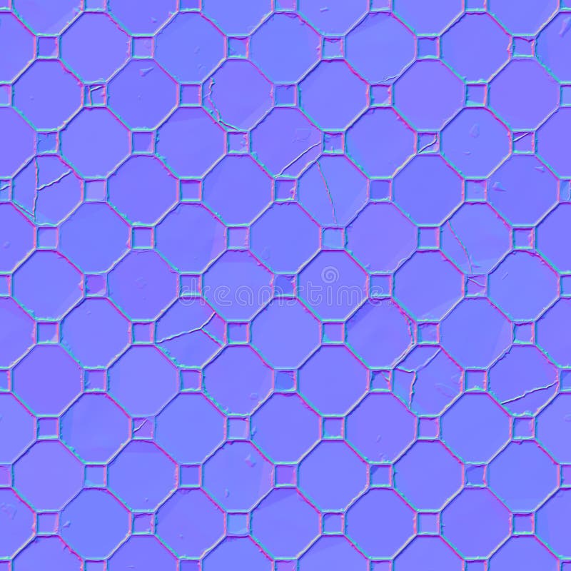 Normal Map Stone Tiles Texture, Normal Mapping Stock Illustration ...