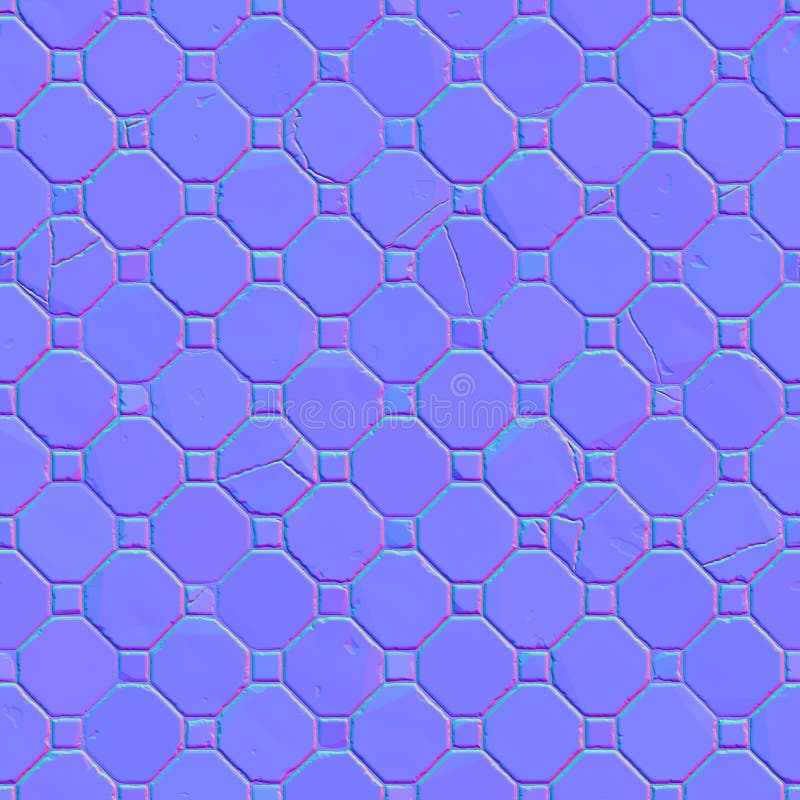Normal Map Stone Tiles Texture, Normal Mapping Stock Illustration ...