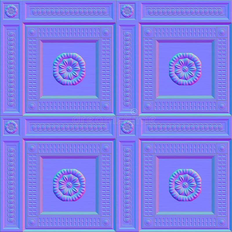 Normal Map Texture, Normal Mapping Decorative Floor Tiles, High Quality ...