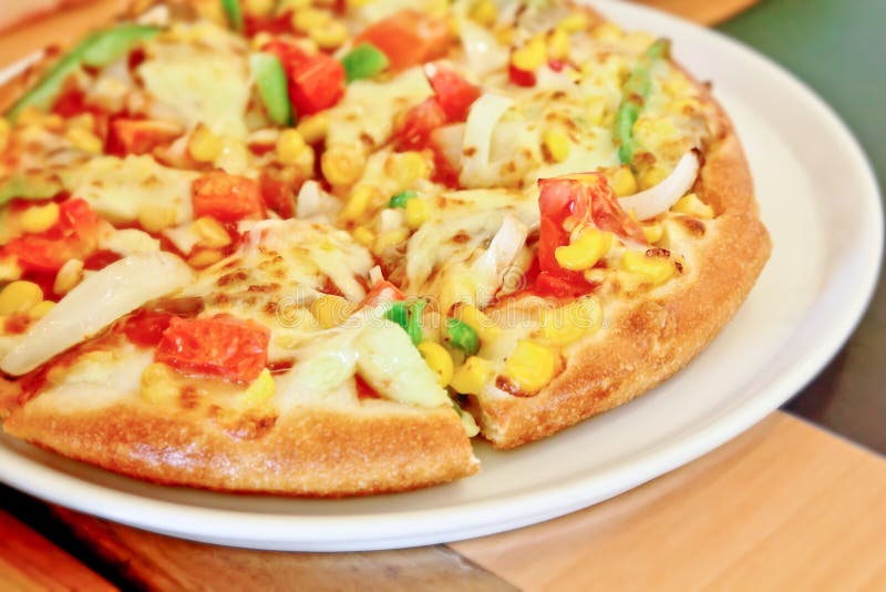 Normal pizza stock image. Image of mushroom, diet, lunch - 30319777