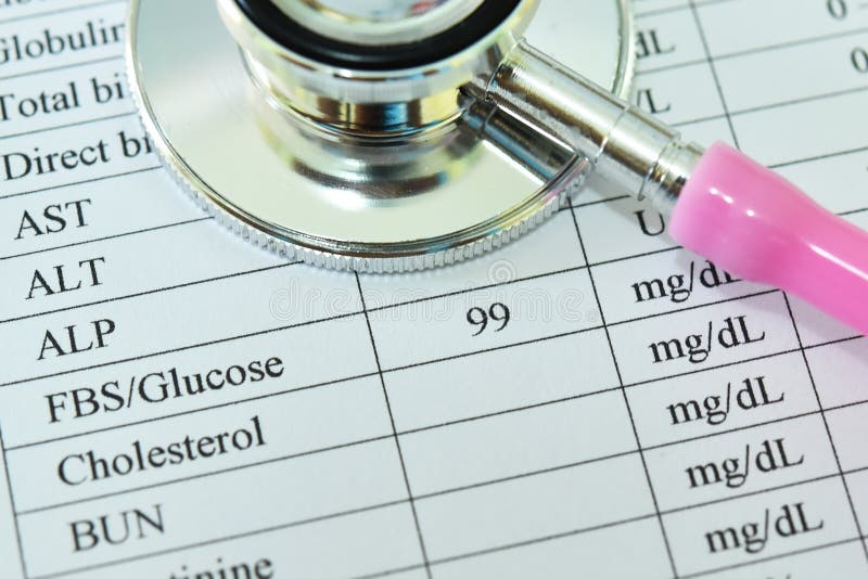 Normal Blood Sugar Test Result Stock Image - Image of health ...