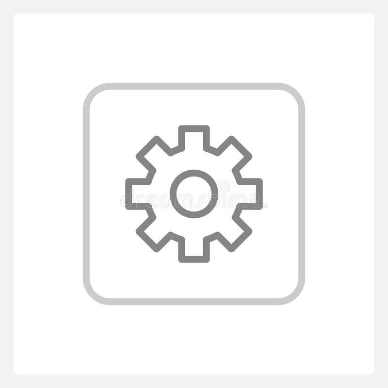 Normal Settings Button UI Element Template Stock Vector - Illustration ...