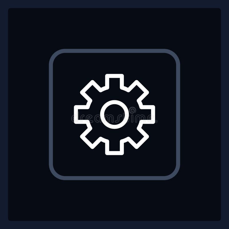 Normal Settings Button Ui Element Template Stock Vector Illustration