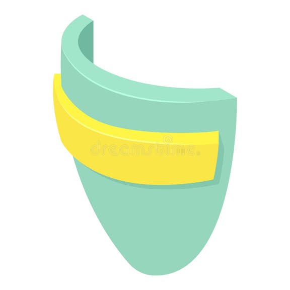 Normal Shield Icon, Isometric Style Stock Vector - Illustration of ...