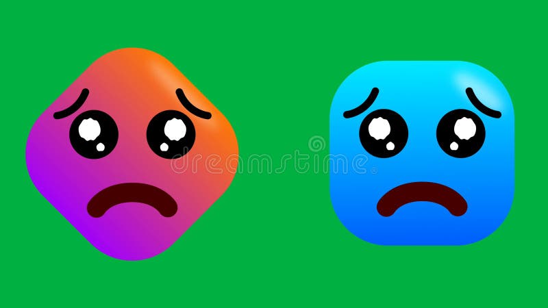 Normal To Crying Face Expression on Green Screen Stock Footage - Video ...