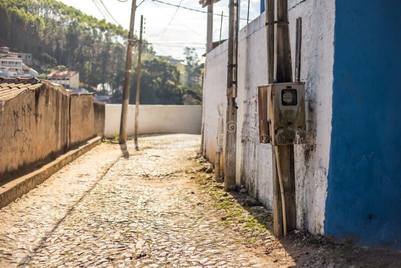 A Normal/typical Street in Brazil Stock Image - Image of brazil, cafe ...