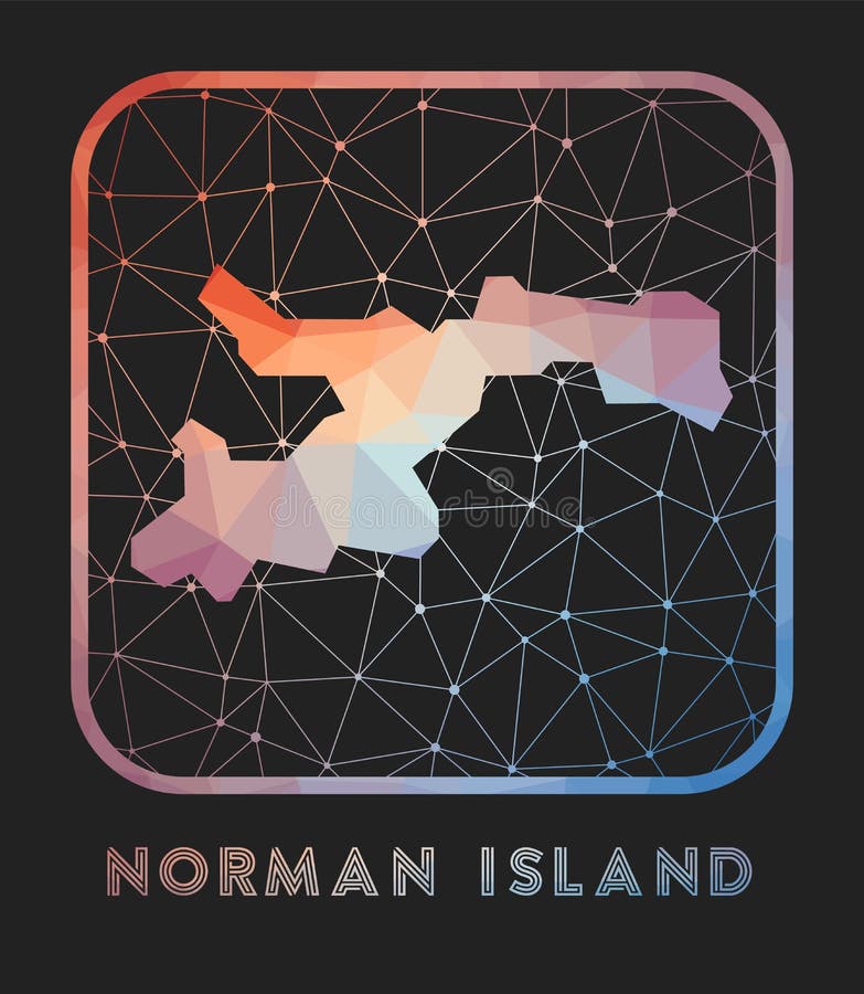 Norman Island map design. stock vector. Illustration of border - 179542421