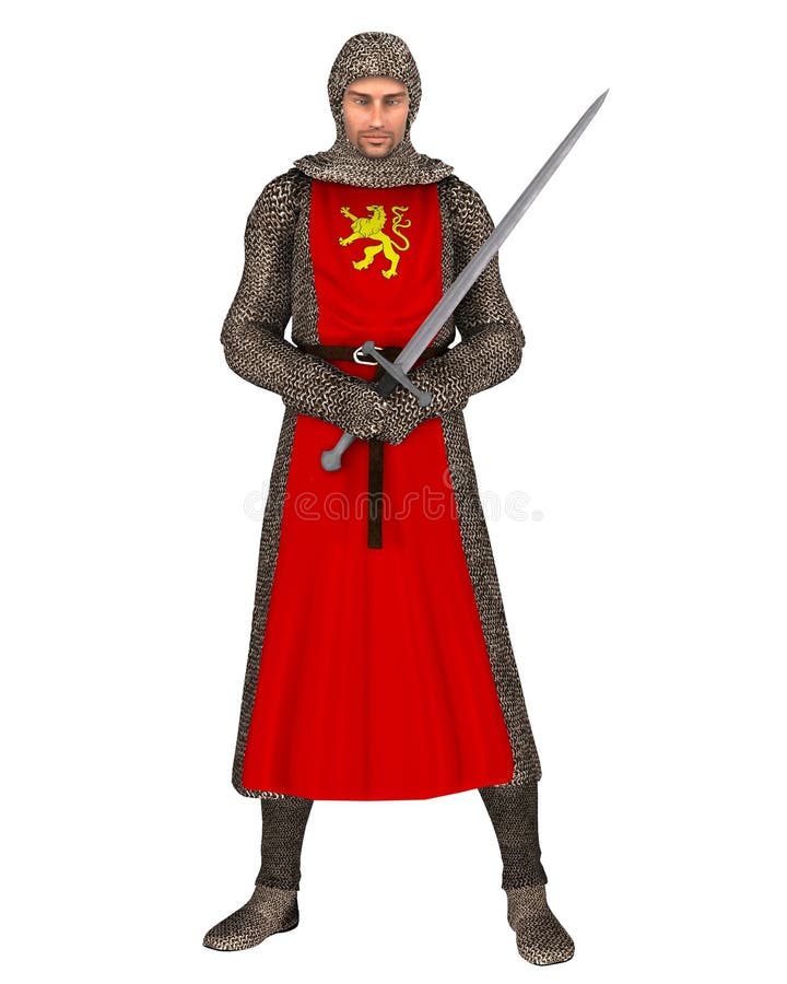 Norman Knight stock illustration. Illustration of coif - 5998198