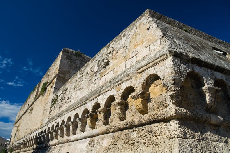 Norman- Swabian Castle. Bari. Apulia Stock Photo - Image of closeup ...