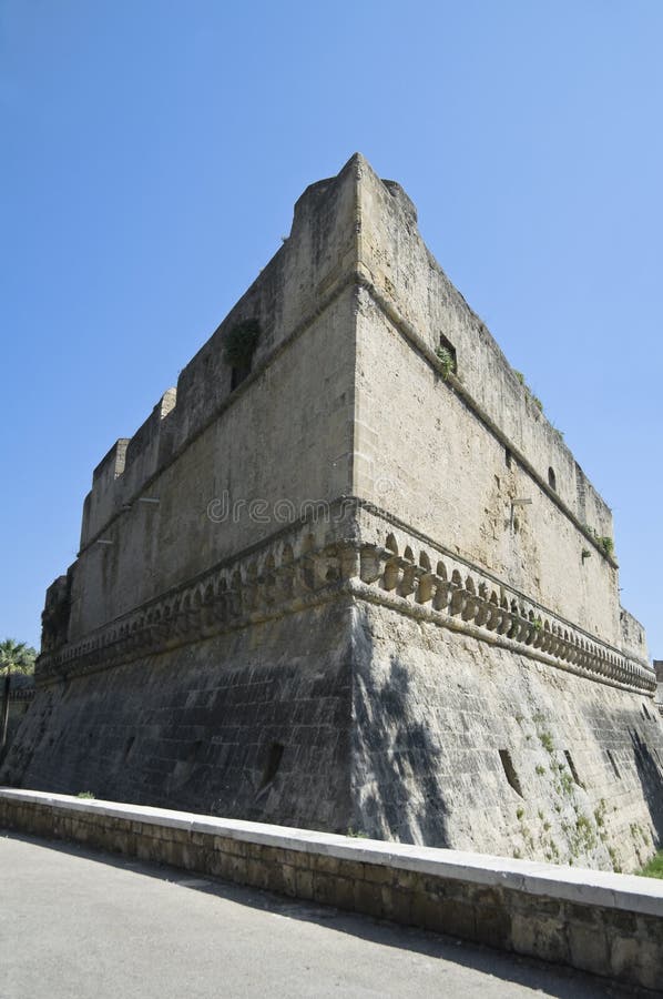 Norman-Swabian Castle. Bari. Apulia Stock Photo - Image of blue ...