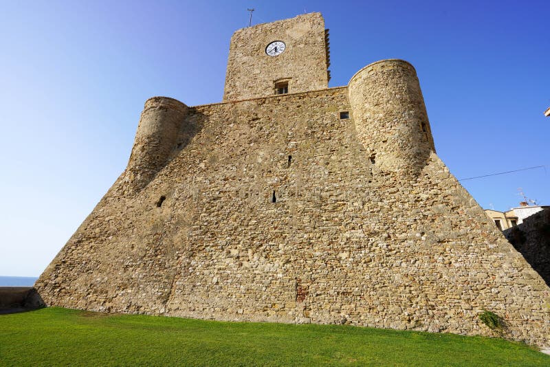 Norman Swabian Castle in Termoli, Molise, Italy. Low Angle Stock Photo ...