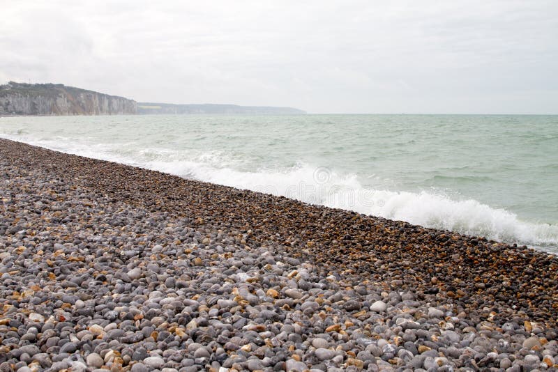Normandy beach stock image. Image of normandy, rocks - 97890341