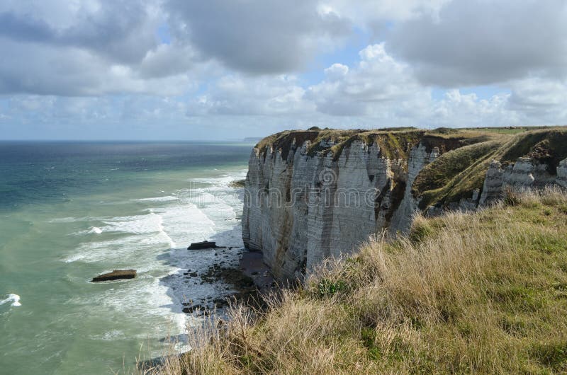 Normandy cliff stock image. Image of ocean, europe, coast - 21245237