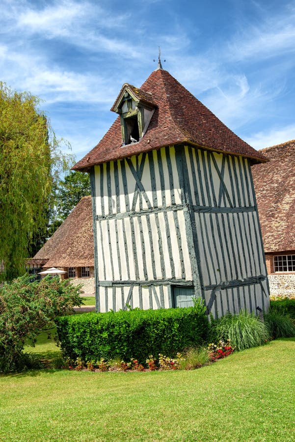 Normandy French House. View of Typical French Normand House Stock Photo ...