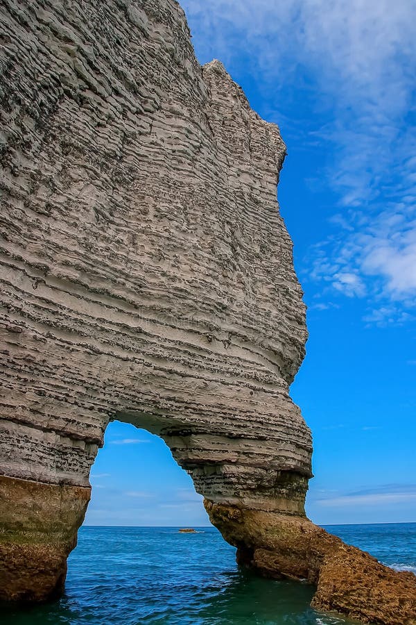 Normandy limestone cliffs stock image. Image of cloud - 93549675