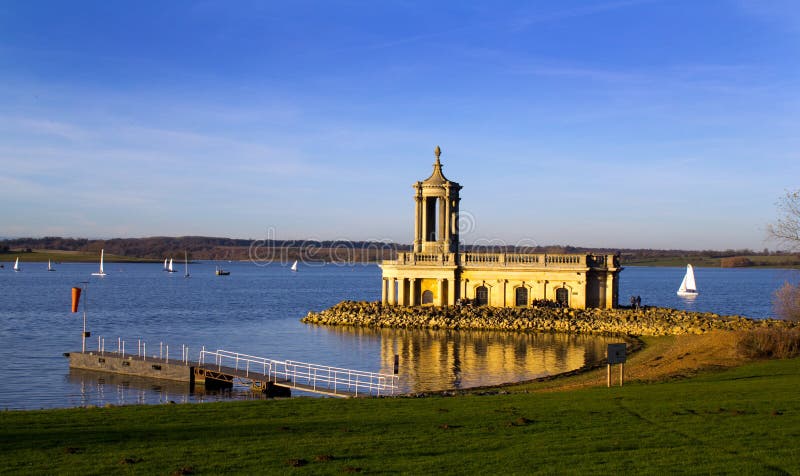 Normanton Church stock photo. Image of built, reservoir - 38404168