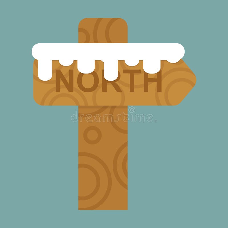 Norr Teckenvektorillustration Vektor Illustrationer - Illustration av ...