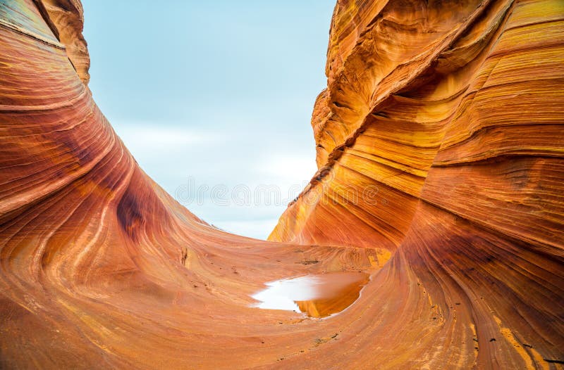 North View of the Wave (Utah) Stock Image - Image of landscape ...
