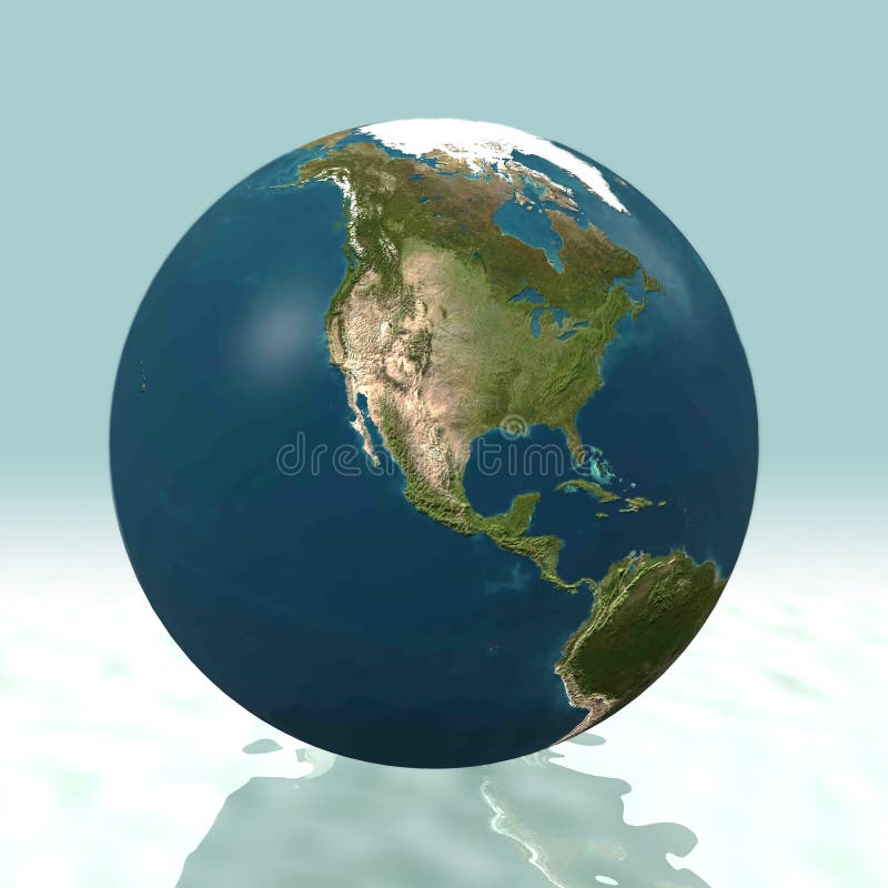 North America globe map stock vector. Illustration of worldwide - 12433304