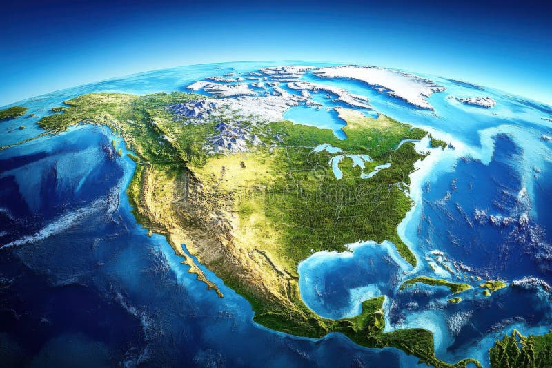 Arctic Region Map North America Stock Photos - Free & Royalty-Free ...