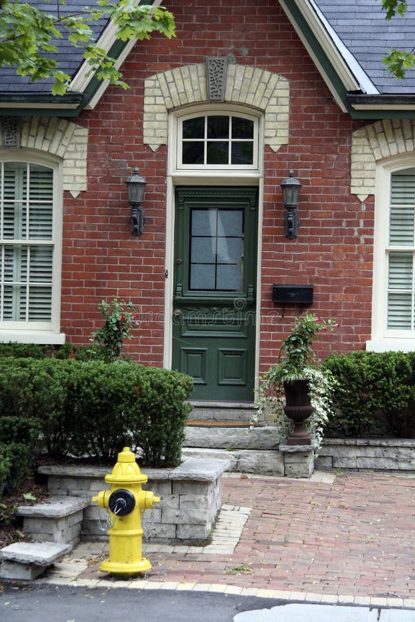 New Home Residence Exterior Street View House White Stock Photo - Image ...