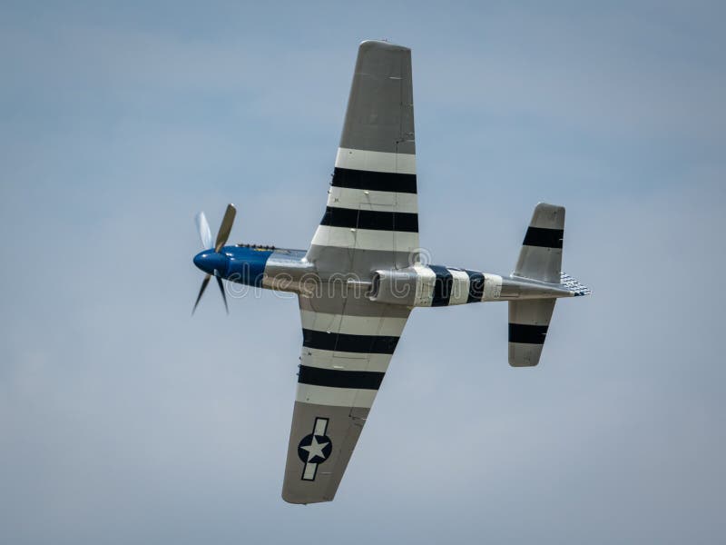 North American P-51 Mustang during an Air Show Editorial Stock Photo ...