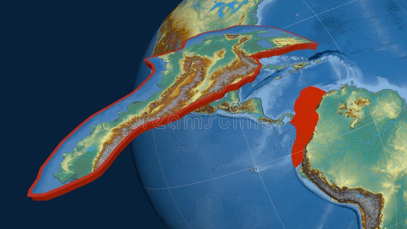 North Andes Plate Presented - Relief Stock Illustration - Illustration ...