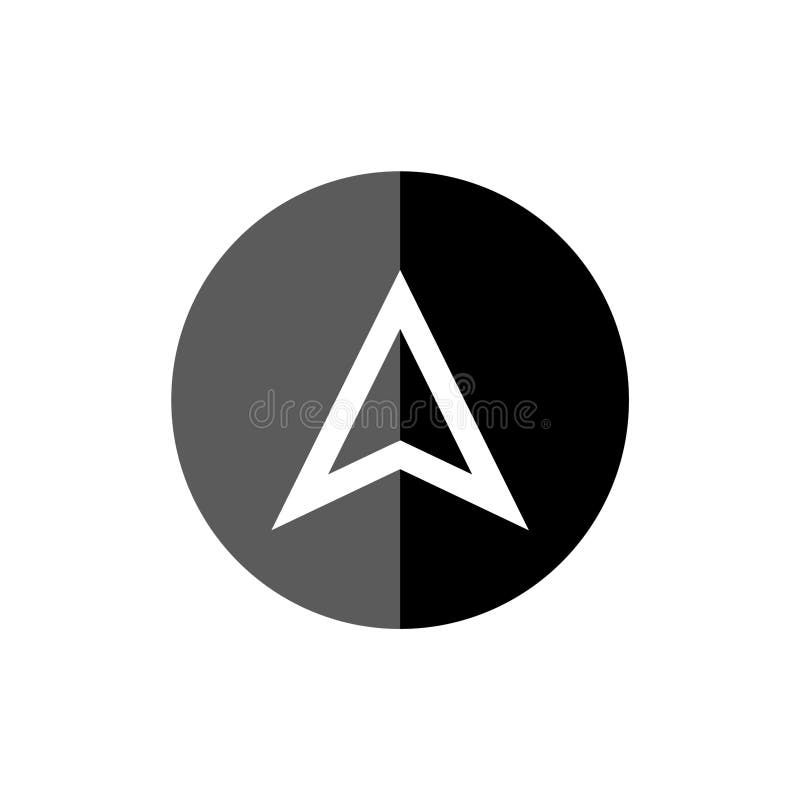 North Arrow Icon N Direction, Simple Vector Logo Stock Vector ...