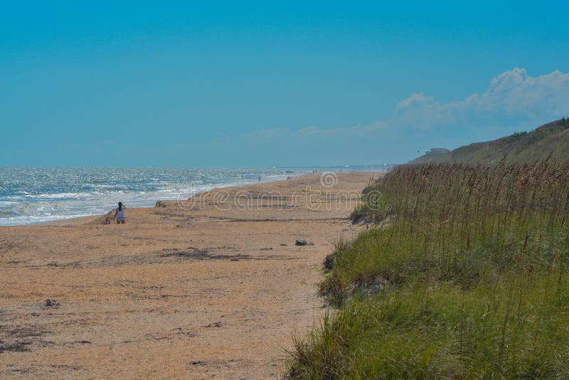 North Beach Walkway Access at the Guana River Preserve on the Atlantic ...