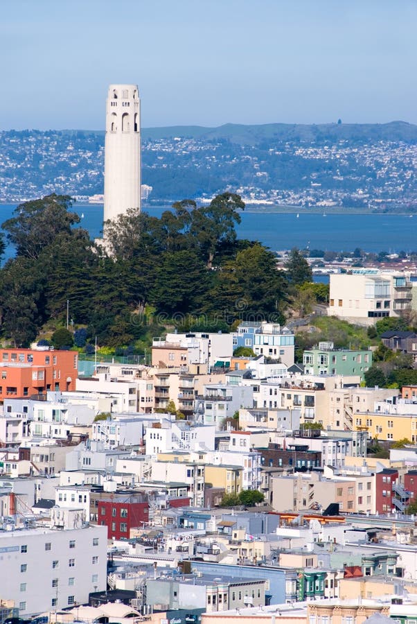 207 San Francisco Coit Tower North Beach Stock Photos - Free & Royalty ...