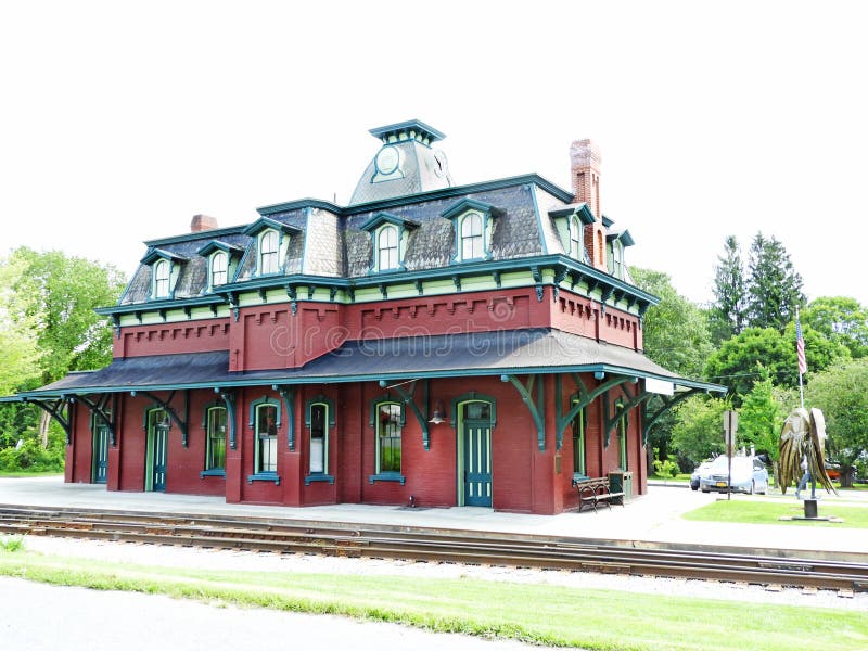 North Bennington Vermont Train Depot Station Stock Photo - Image of ...