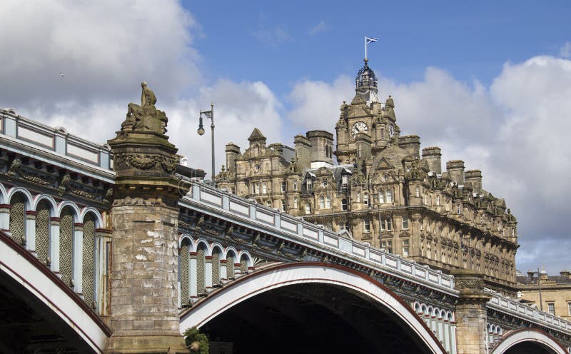 North Bridge in Edinburgh, Scotland Stock Photo - Image of urban ...