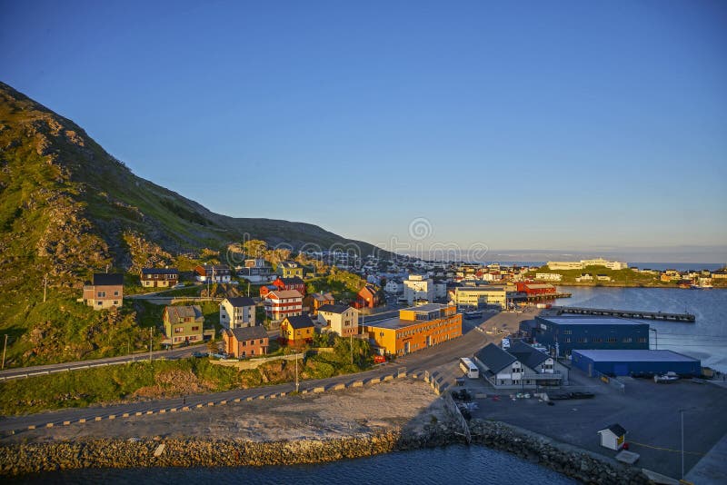 North Cape Landscape from Ship Editorial Image - Image of boat ...