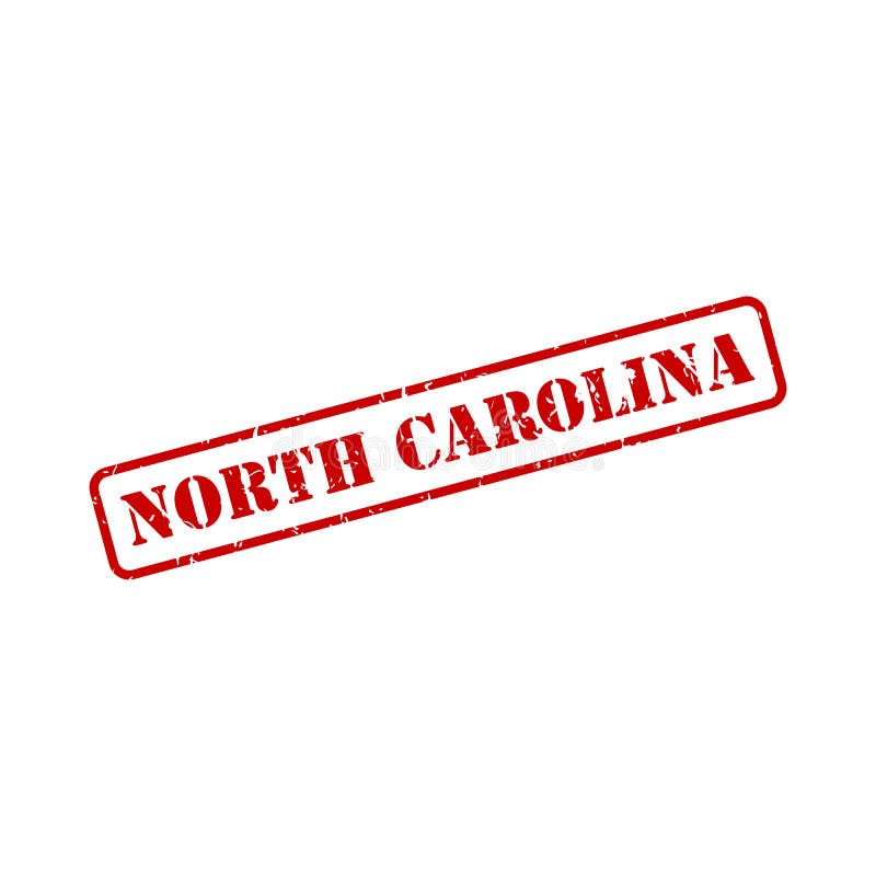 North Carolina Stamp Vector Stock Vector - Illustration of stamp ...