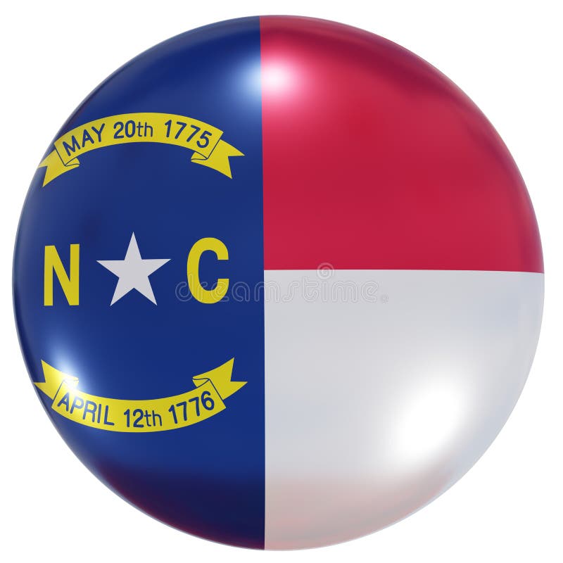 North Carolina flag icon stock illustration. Illustration of national ...