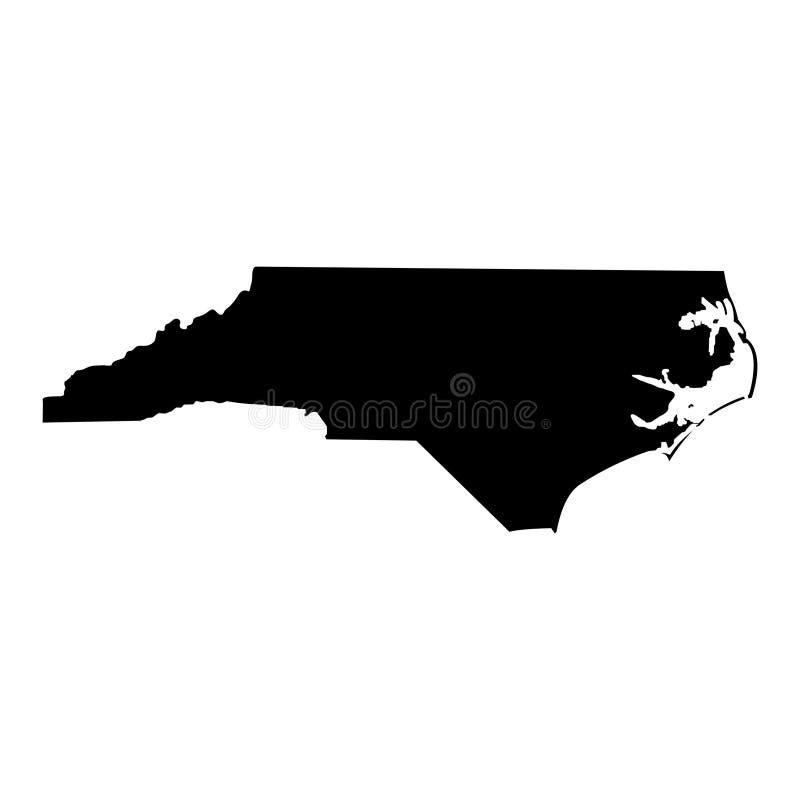 North Carolina State Map stock vector. Illustration of transport ...