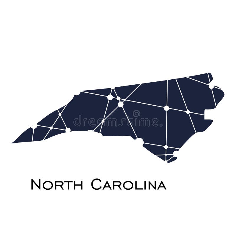 North Carolina state map stock photo. Image of abstract - 134084006